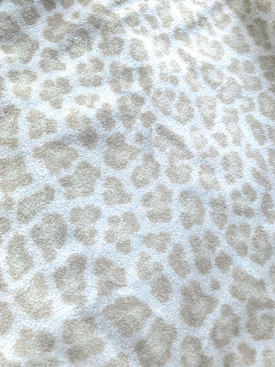 Long lumbar neutral leopard print neutral Bed bolster round bolster ch ...