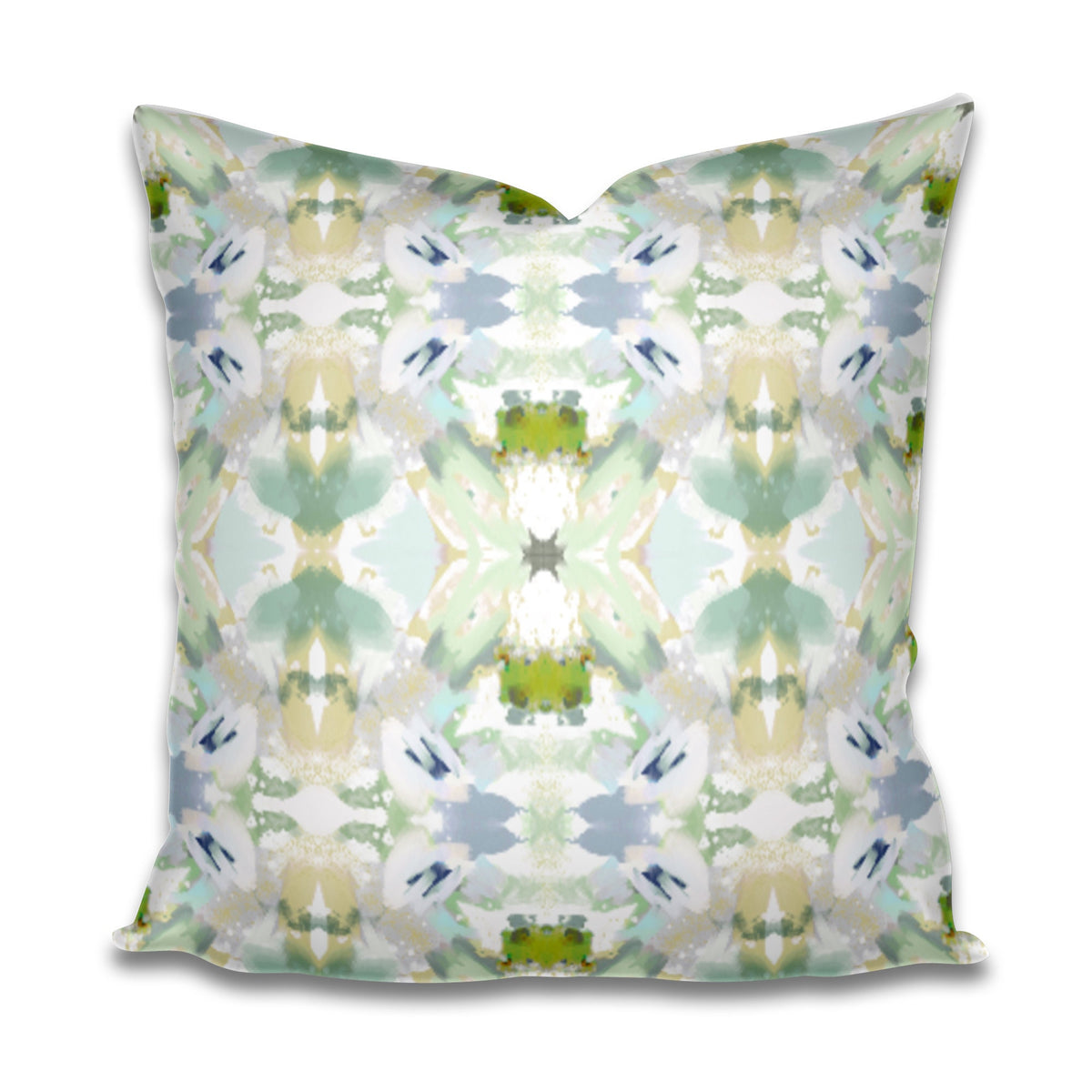 NEW AZALEA LIME Blue green beige pillow mist blue chartreuse accent pi ...