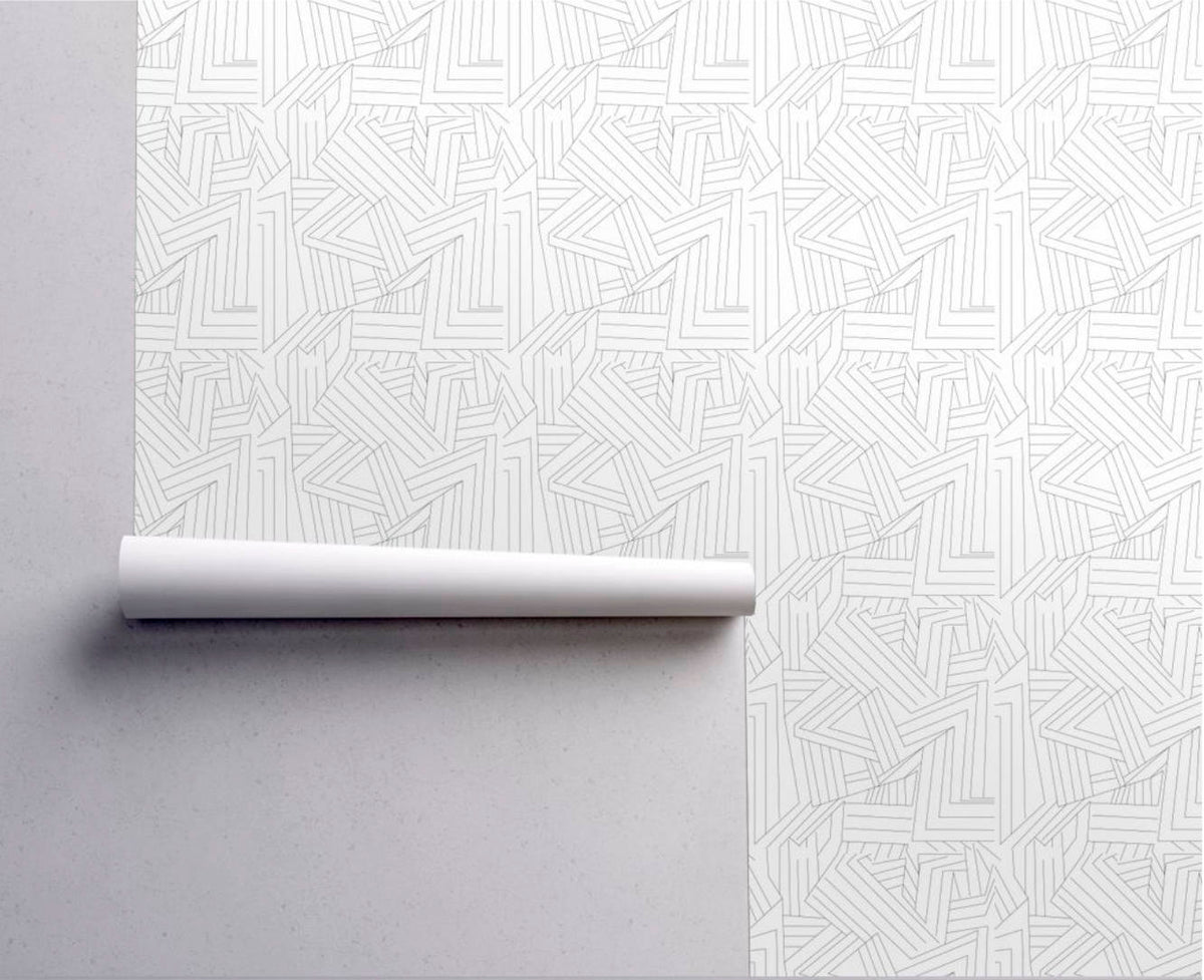 Removable Wallpaper Black white lines Peel & Stick wallpaper Self Adhe ...