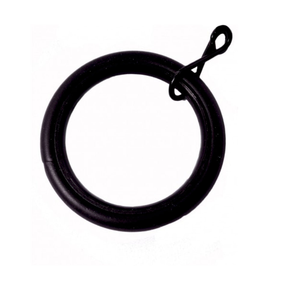 Black iron curtain rod rings 1 1/8 inch Rod Round Rings Curtain C Ring ...